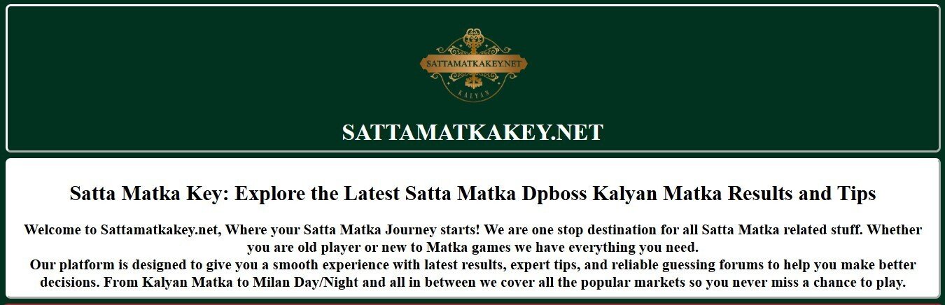 Satta Matka Key | ReverbNation