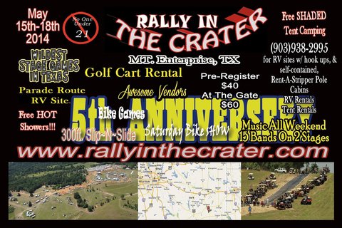 Rally in the Crater | Marshall, TX | Shows, Schedules, and Directions ...